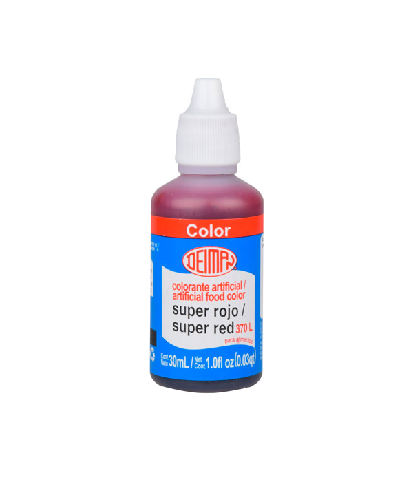 Colorante artificial Super Rojo 370 Marca Deiman 30 ml – Gastrocosmos