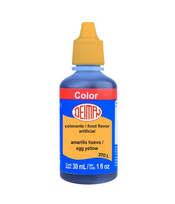 Colorante artificial Amarillo huevo 370 Marca Deiman 30 ml – Gastrocosmos